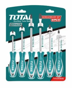 TOTAL THT250606 JUEGO DESTORNILLADORES 6 PIEZAS - Ferretería El Dato